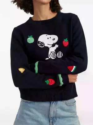 Chinti & Parker Snoopy Cotton Sweater - Blue