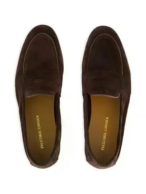 Frescobol Carioca Leme Suede Loafers - Brown