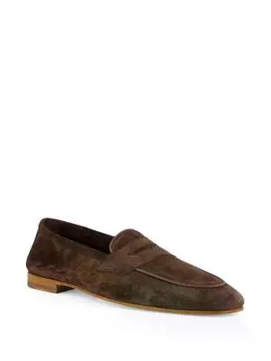 Frescobol Carioca Leme Suede Loafers - Brown