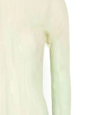 Issey Miyake Plissé-effect Long-sleeve Top - Neutrals