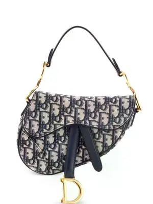 Dior Saddle Handbag Oblique Canvas Mini Shoulder Bag - Blue