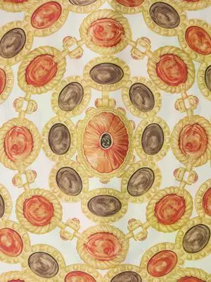Versace Printed Silk Twill Shirt - Neutrals