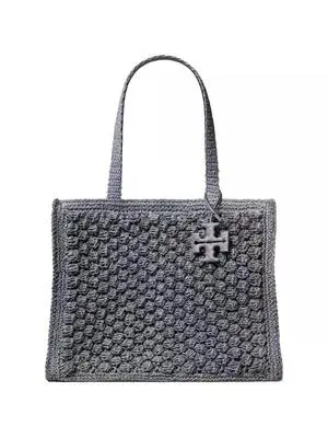 Tory Burch Small Ella Hand-crocheted Popcorn Tote - Grey