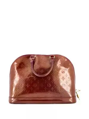 LOUIS VUITTON Alma Handbag Monogram Vernis Gm - Red