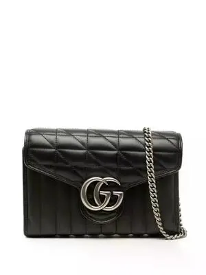 Gucci Gg Marmont Matelassé Leather Aria Wallet On Chain