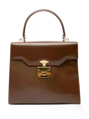 Gucci 20th Century Calfskin Lady Lock Satchel