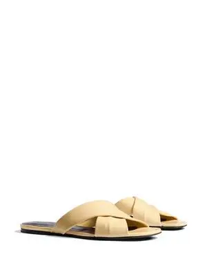 Khaite Liria Flat Sandals - Neutrals