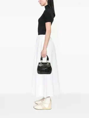 Celine 2014 Leather Eyelet Flap Handbag