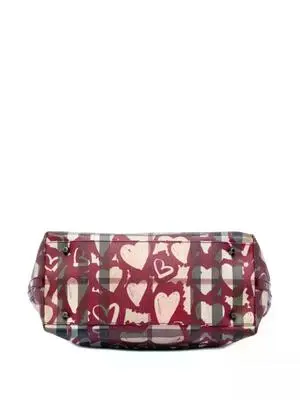 Burberry 2000-2017 House Check Hearts Gracie Tote Bag