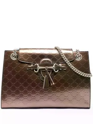 Gucci Silver Tone Shoulder Bags