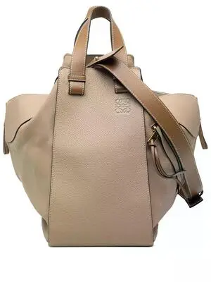 Loewe Grained Calfskin Hammock Satchel - Neutrals