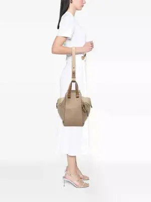 Loewe Grained Calfskin Hammock Satchel - Neutrals