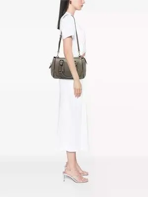 Burberry Small Grained Leather Heritage Gladstone Satchel