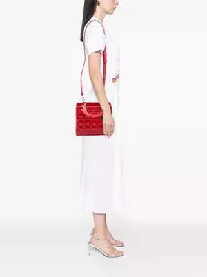 Dior 2017 Medium Patent Cannage Lady Satchel