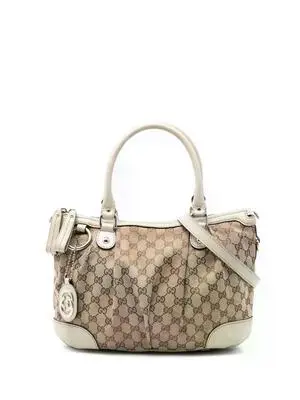 Gucci Gg Canvas Sukey Satchel - Neutrals