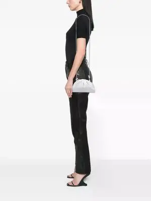 Bottega Veneta 2012-2025 Lambskin The Mini Pouch Crossbody Bag - White