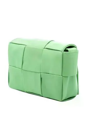 Bottega Veneta Nappa Intrecciato Cassette Crossbody Bag - Green