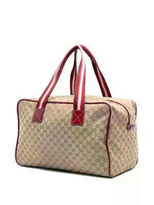 Gucci Gg Canvas Web Travel Bag - Neutrals