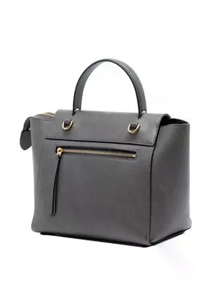 Celine Micro Belt Bag Grained Calfskin Satchel - Grey
