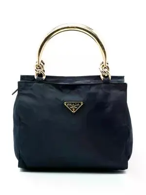 Prada 2000-2013 Tessuto Metal Handle Handbag