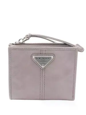 Prada 2013-2026 Leather Wallet Small Wallets - Grey