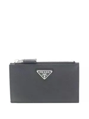 Prada 2013-2026 Saffiano Card Holder - Black
