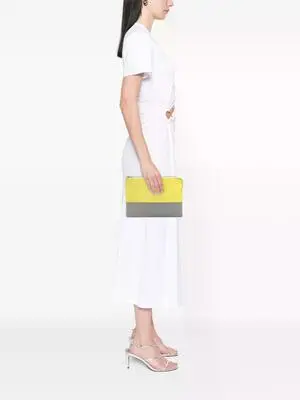 Celine 2014 Bicolor Leather Solo Clutch Bag - Grey