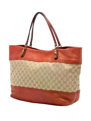 Gucci Gg Canvas Large Tote Bag - Orange