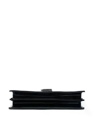 Saint Laurent 2018 Patent Monogram Cassandra Clasp Shoulder Bag - Black