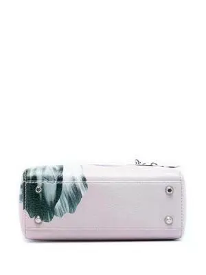 Dior Mini Floral Printed Lady Satchel - Pink