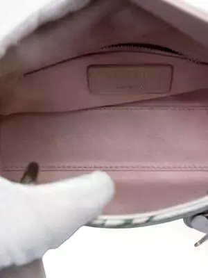Dior Mini Floral Printed Lady Satchel - Pink