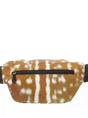Burberry Logo Printed Nylon Belt Bag - Brown