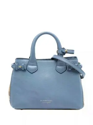 Burberry Small Leather And House Check Banner Satchel