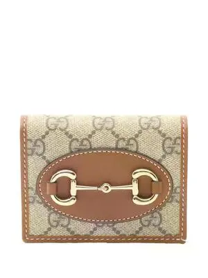 Gucci 2016-2026 Gg Supreme 1955 Wallet Small Wallets - Brown