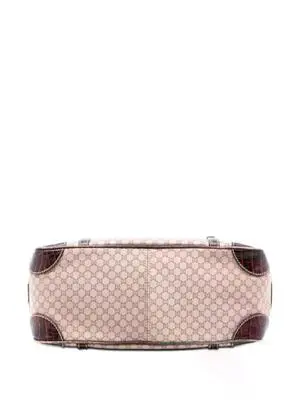Celine 2007 Macadam Canvas Boogie Handbag - Brown