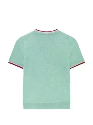 La DoubleJ Ribbed Trim T-shirt - Green