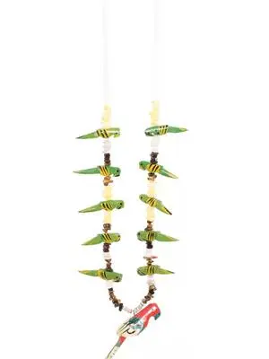 BLAKLACE Parrot Beaded Necklace - Neutrals