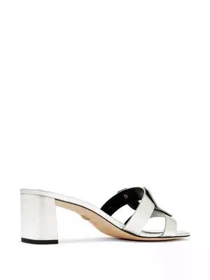Veronica Beard Via Strap Sandals - Silver