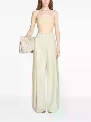 Dries Van Noten Pleated Wide-leg Pants - Neutrals