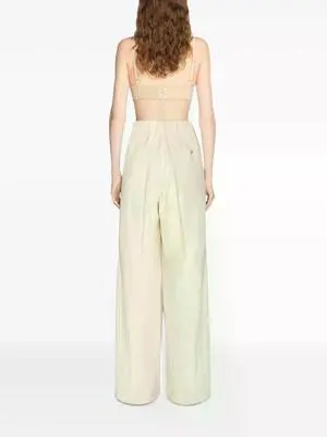 Dries Van Noten Pleated Wide-leg Pants - Neutrals