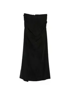 Vivetta Draped Midi Skirt - Black