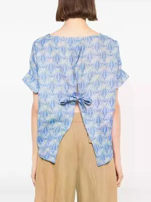 BLAKLACE Graphic Print Blouse