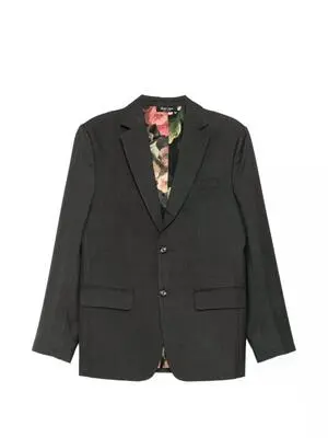 BLAKLACE Single-breasted Blazer - Grey