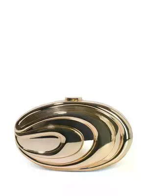 Simkhai Inez Sculpted Clutch - Gold