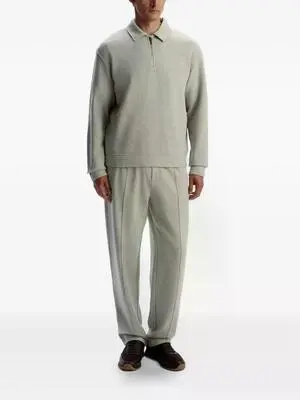 12 STOREEZ Mélange-effect Polo Shirt