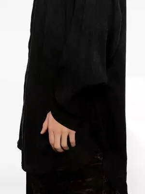 JULIUS Tuck Shirt - Black