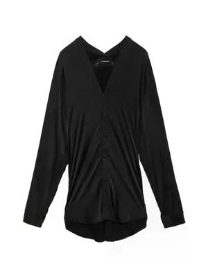 JULIUS V-neck Shirt - Black