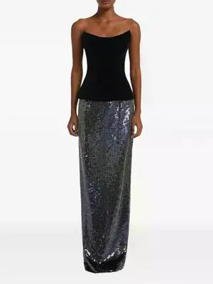 Safiyaa Aiden Corset-style Maxi Dress