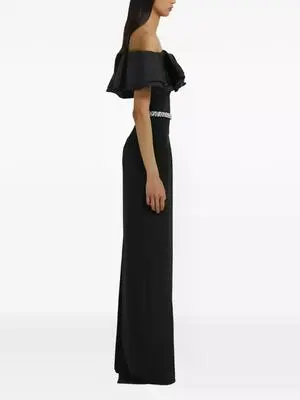 Safiyaa Ryan Off-the-shoulder Maxi Dress - Black