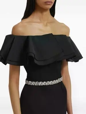Safiyaa Ryan Off-the-shoulder Maxi Dress - Black